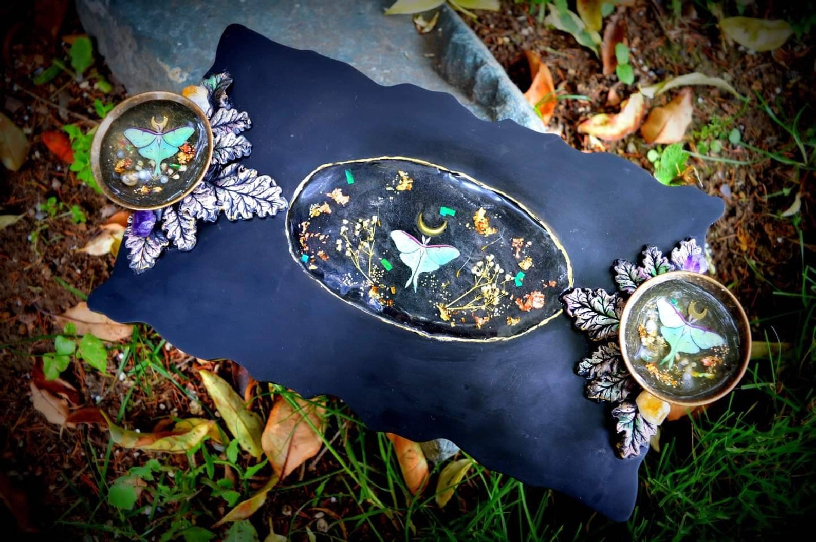 WiccanAltar Tool Whimsical Fairy Altar PieceHand made Resin | Etsy