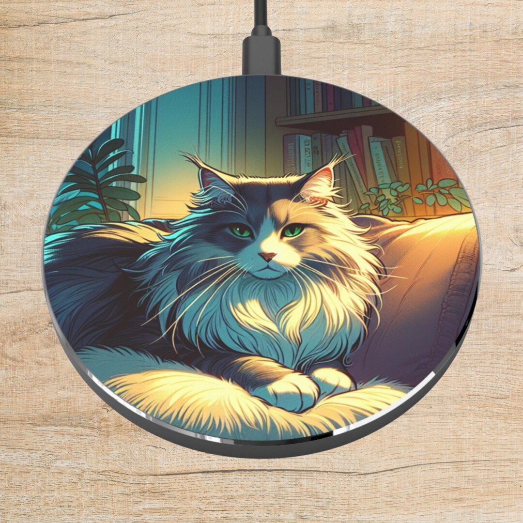 Wireless Charger Anime Cat - Etsy