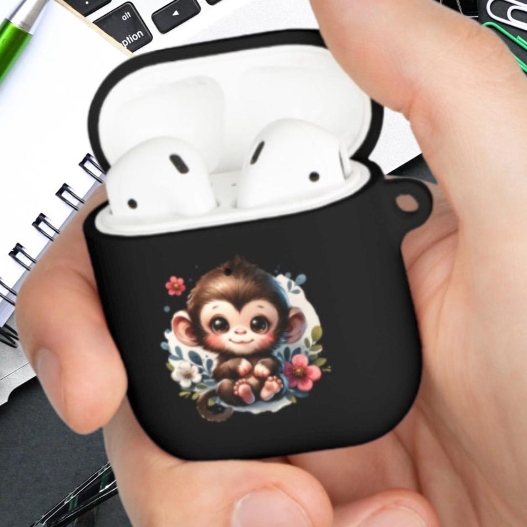 Gen 1 and 2 AirPod Case Monkey - Etsy