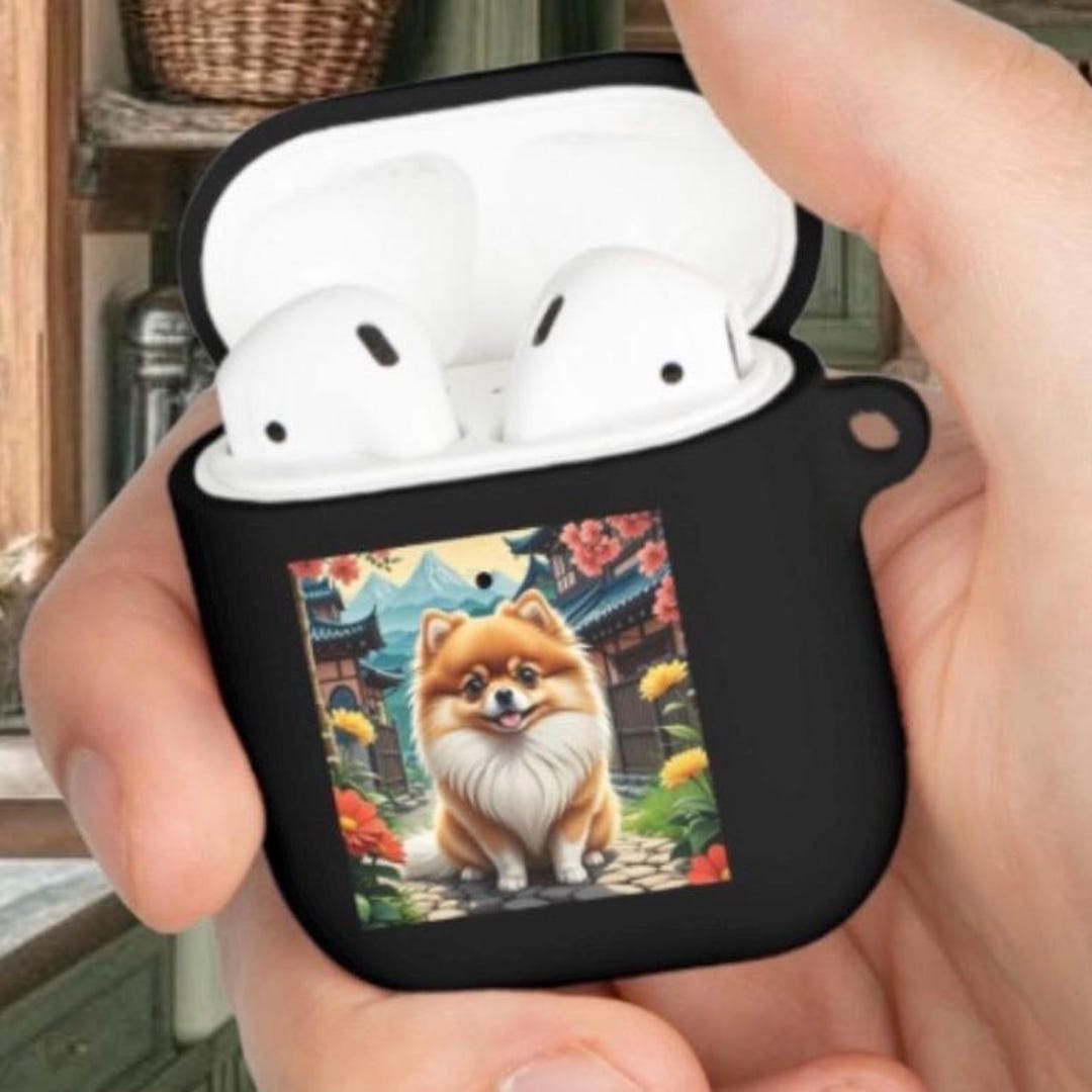 Gen 1 and 2 AirPod Case Pomeranian Dog - Etsy