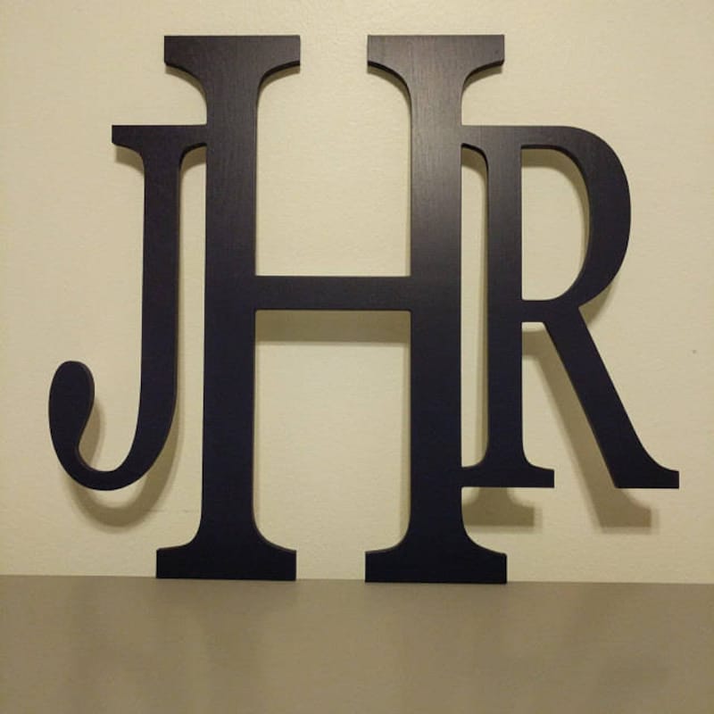 Wood Monogram - Etsy