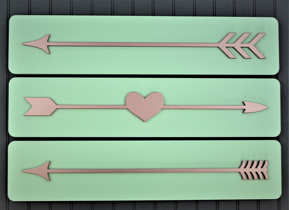 Set of 3 Wooden Arrows Custom Arrows Nursery Decor Nursery | Etsy