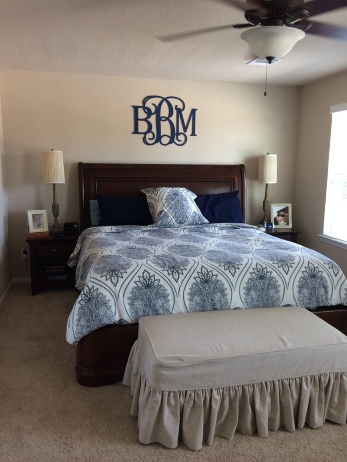 Monogram Wall Letters Wooden Monogram Door Hanger Monogram - Etsy