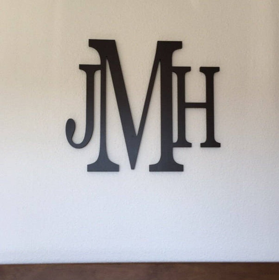 Wooden Monogram Initials - Wall Hanging Letters for Nursery Decor or ...