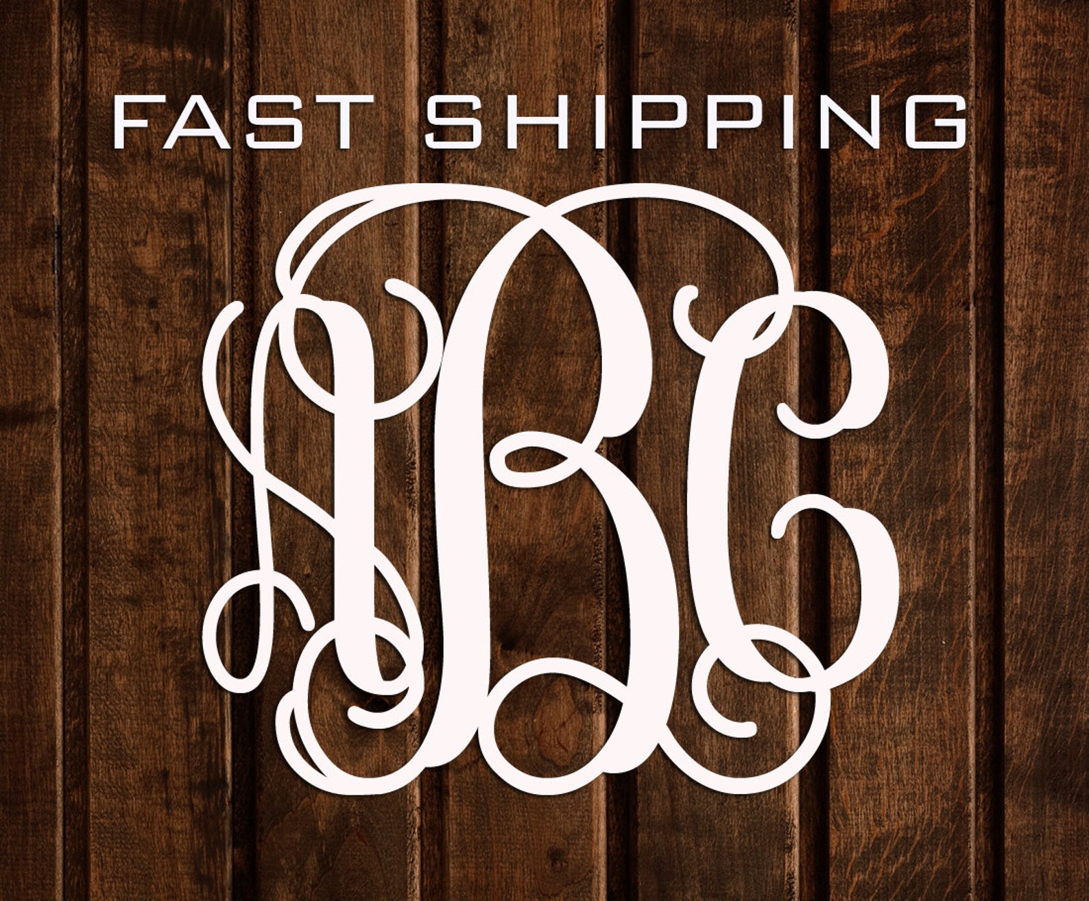 Vine Script Monogram Wooden Monogram Wall Hanging nursery - Etsy