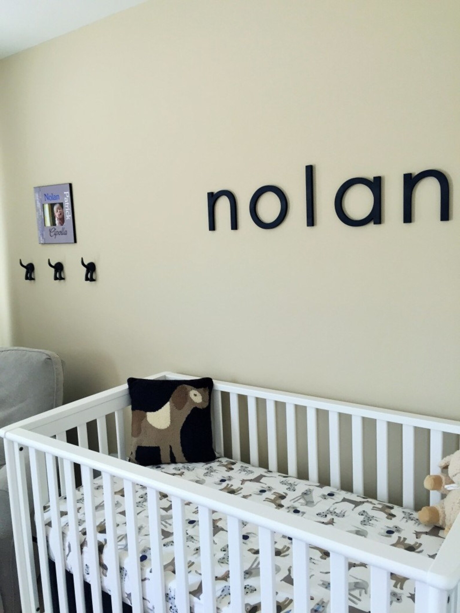 Nursery Letters for Wall Painted 12 Inch Wooden Wall Letters | Etsy