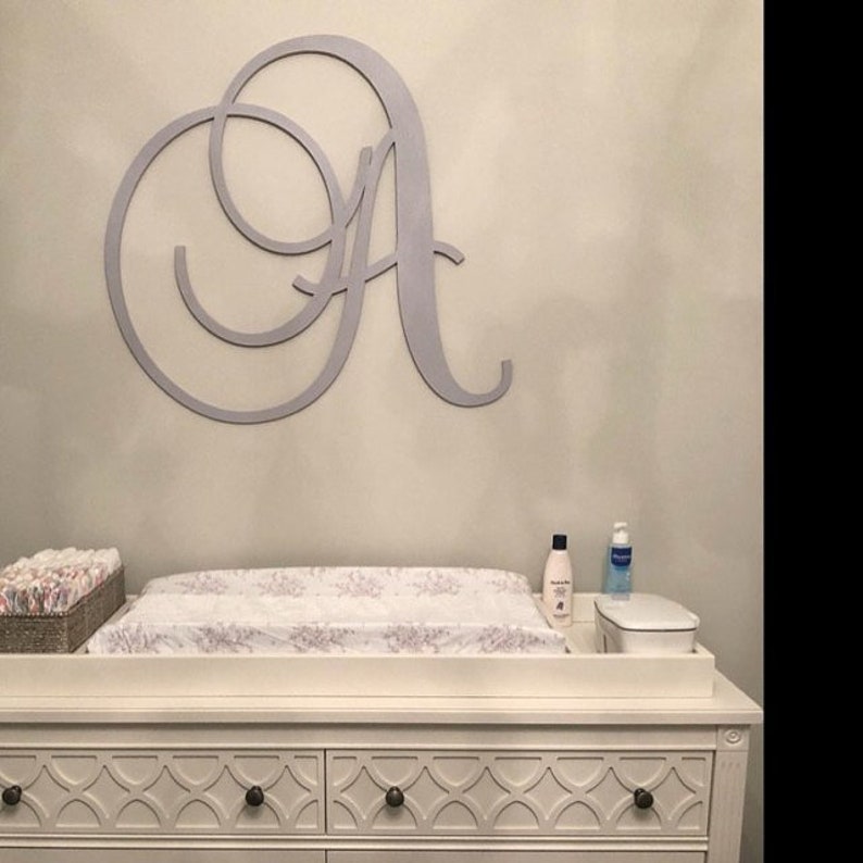 Large Wooden Wall Letters Monogram Nursery Letters Wooden | Etsy