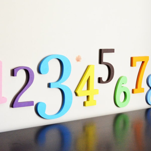 Wooden Numbers - Etsy