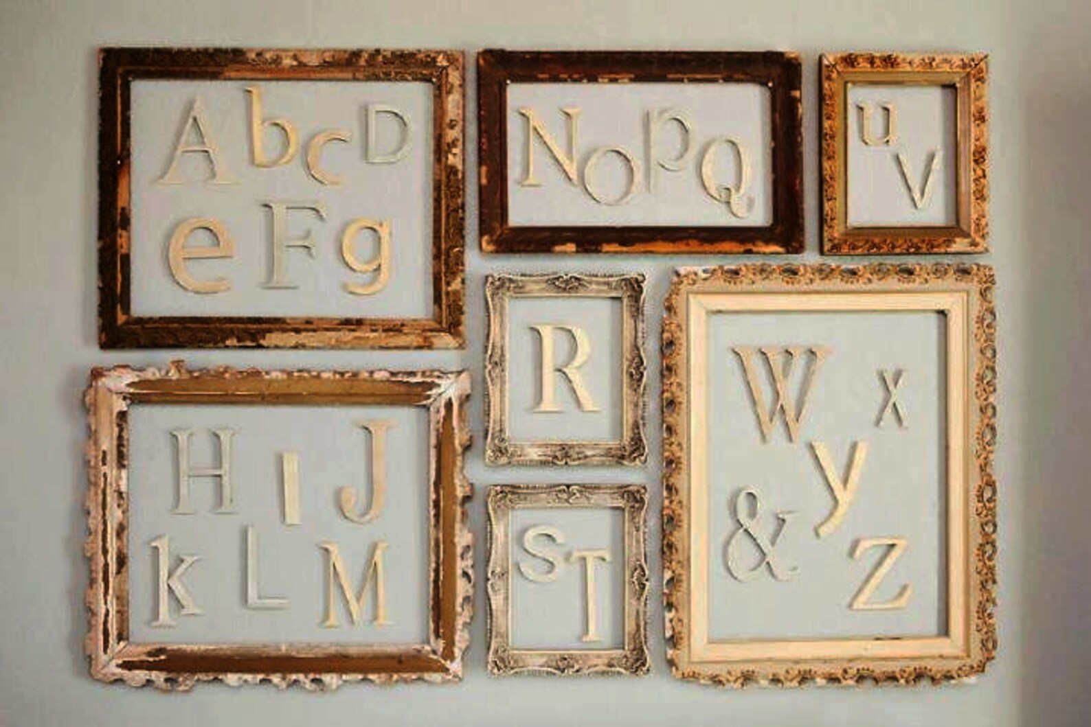 Alphabet Letters Set - Unfinished Letters- Wood Letters- Wooden Letters ...