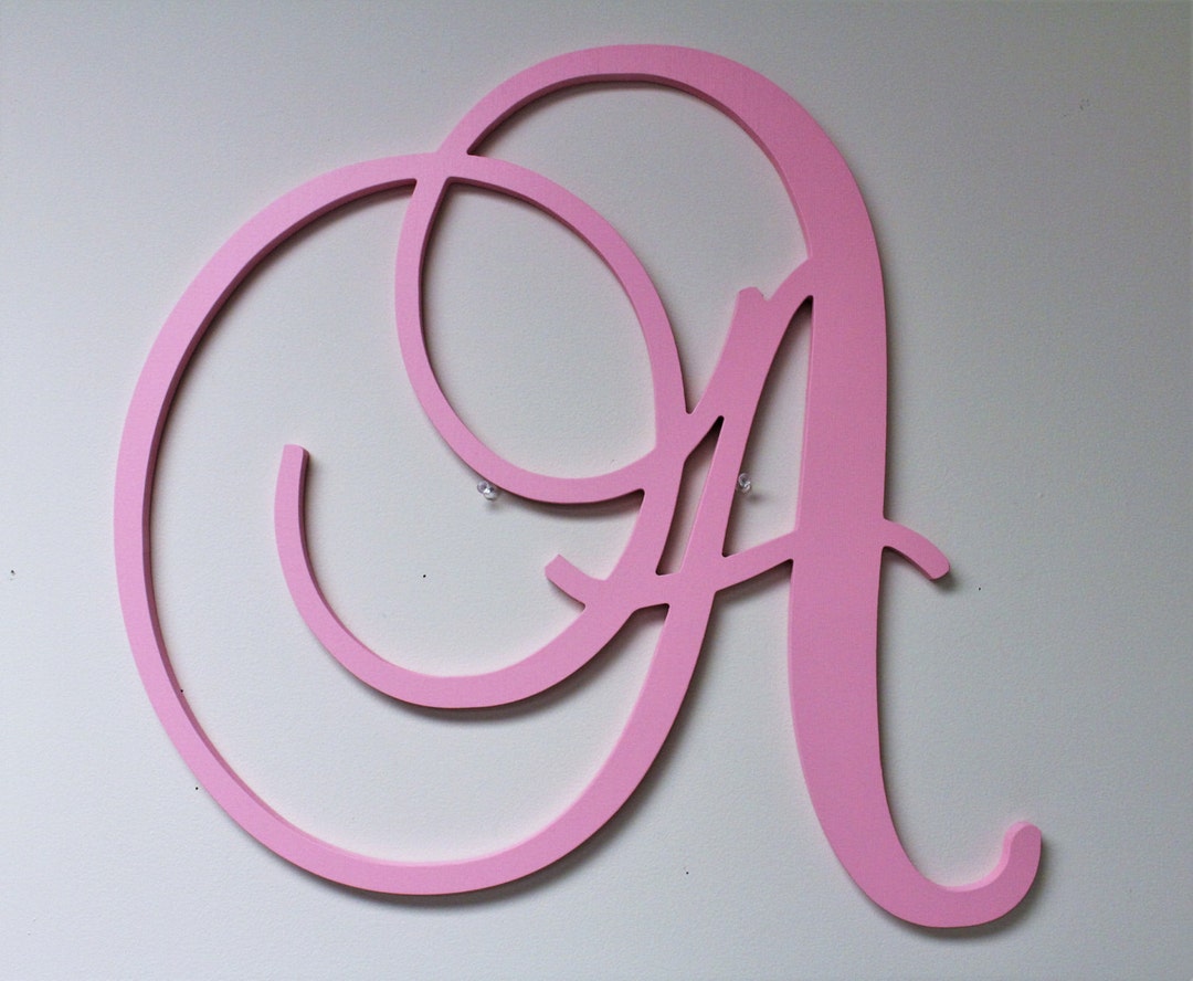 Large Wooden Letter 24 Inch Painted Wooden Monogram Letters - Wooden ...