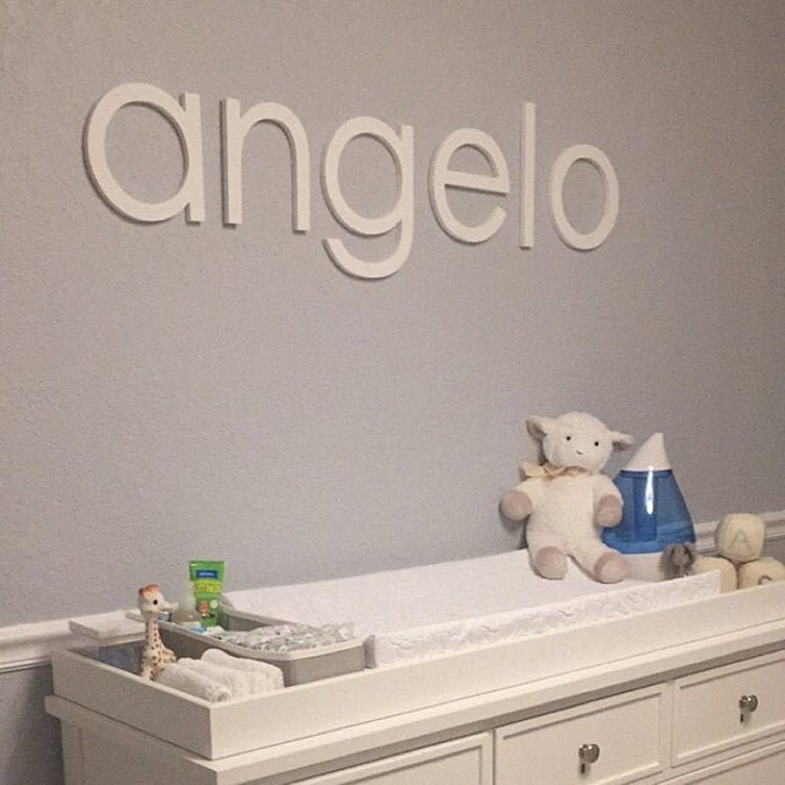 Nursery Letters for Wall Painted 12 Inch Wooden Wall Letters | Etsy