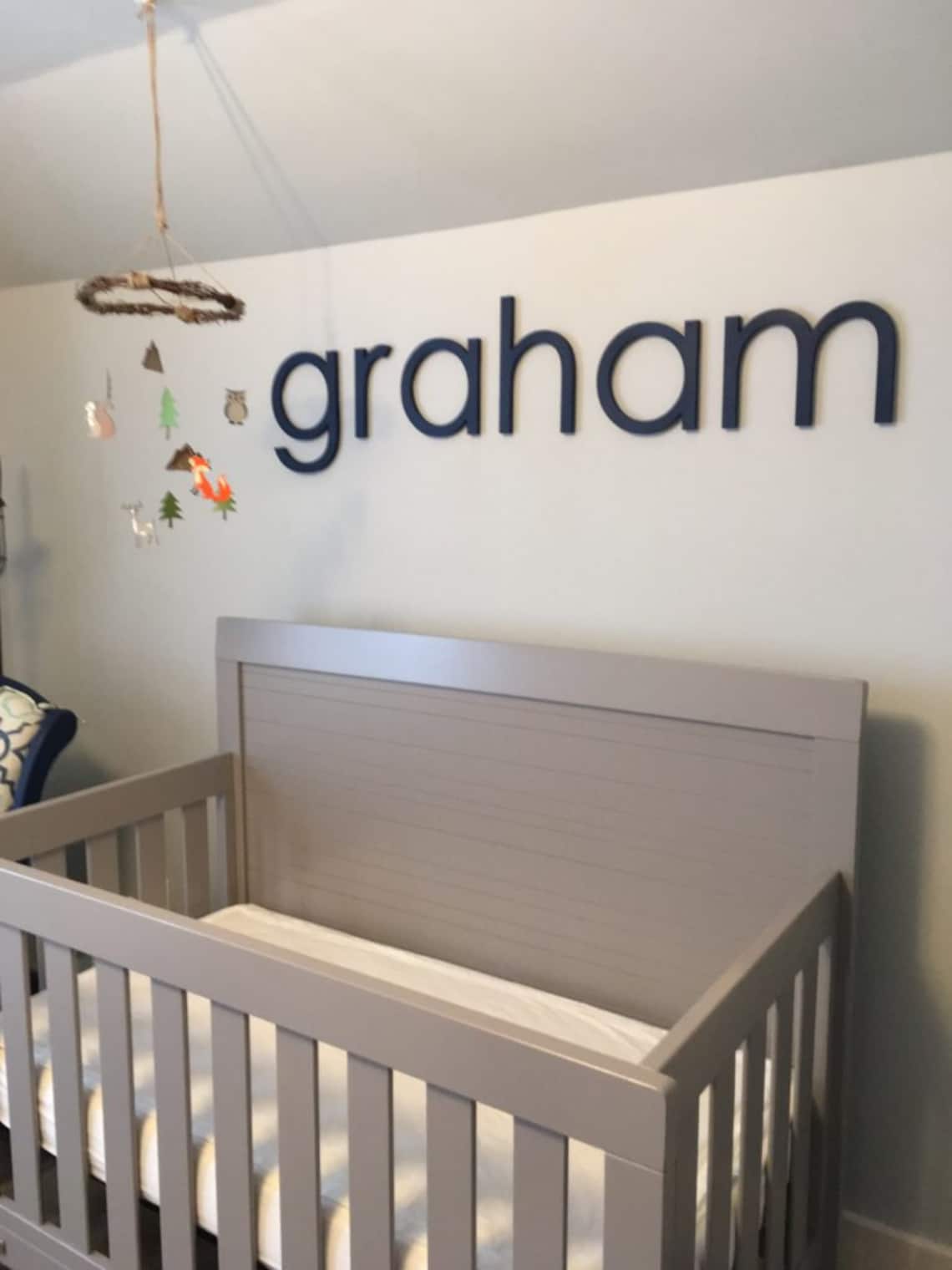 10 Nursery Wall Letters Nursery Decor Wooden Letters | Etsy