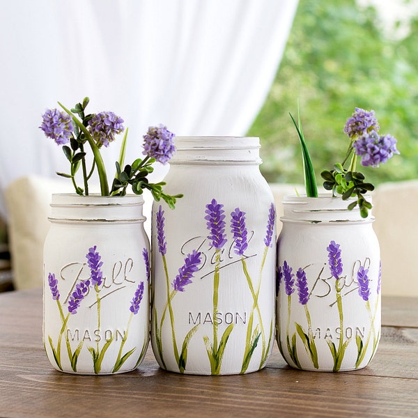 Mason Jar Vases - Etsy