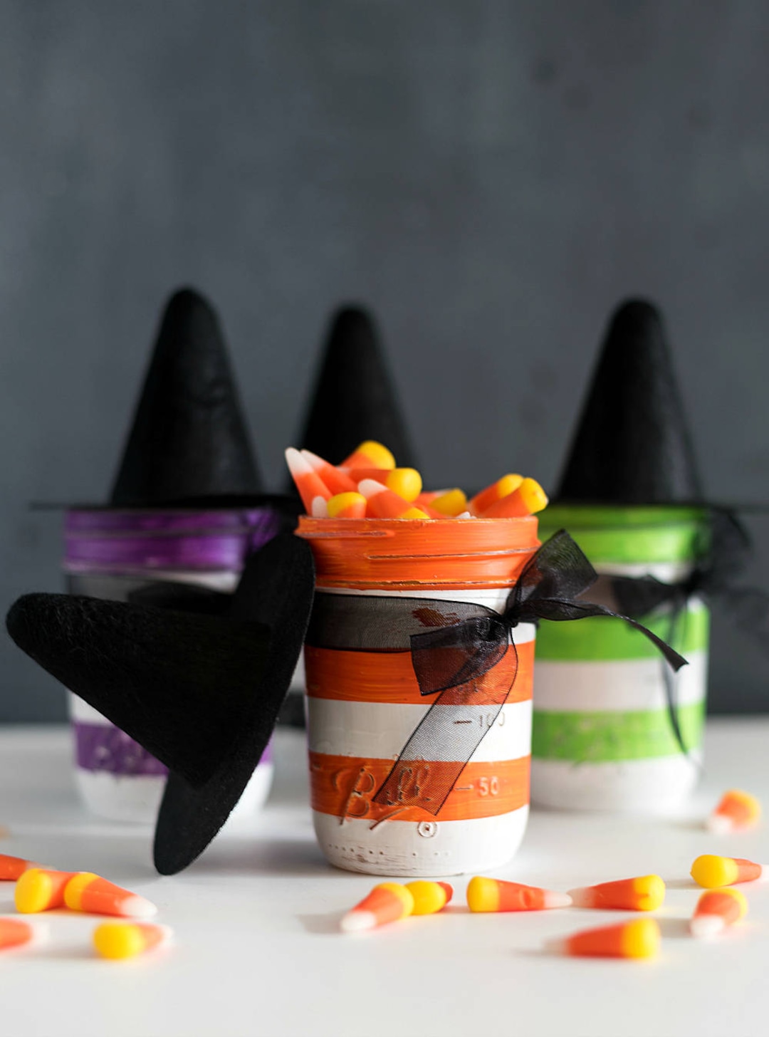 Witch Mason Jars - Witch Hat Mason Jars - Halloween Mason Jars - Etsy
