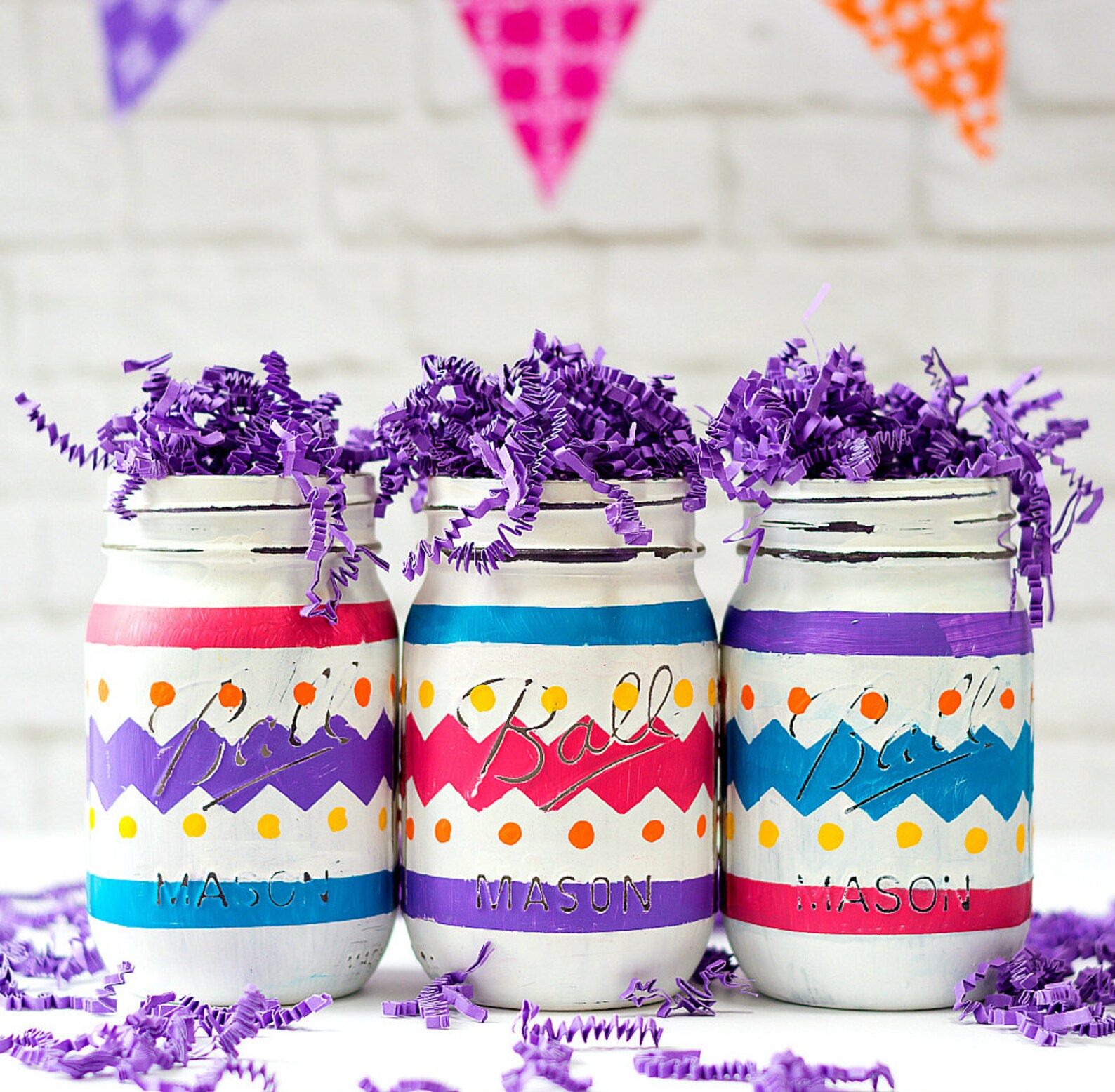 Easter Mason Jars Painted Distressed Mason Jars for Easter - Etsy