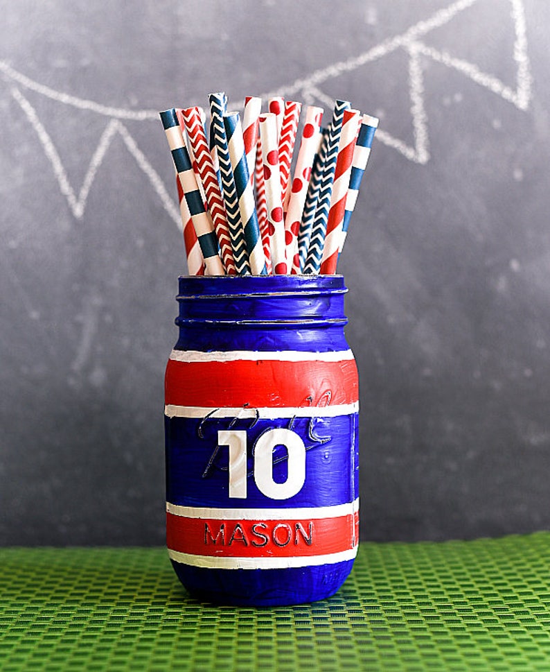 Football Mason Jar Football Jersey Mason Jar Football - Etsy