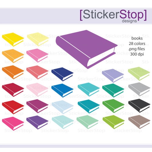 Reading Open Book Digital Clipart Instant Download PNG Files - Etsy