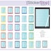 IPad Tablet With Pencil Icon Digital Clipart in Rainbow Colors ...