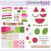 Watermelon Party Paper Pack and Digital Clipart Instant - Etsy