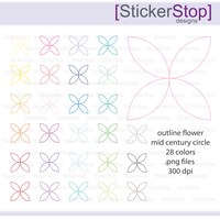 Color Block Page Flags Digital Clipart Instant Download PNG Files - Etsy