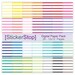 Striped Digital Paper Set in 28 Rainbow Colors - Instant Download PNG ...