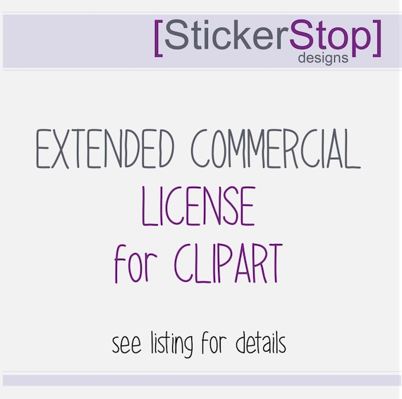 Bulk Discounted Extended Commercial License for 5 Clipart Sets by ...