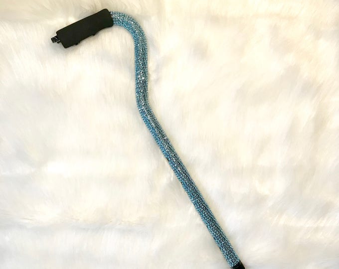 Blue Bling Walking Cane FREE SHIPPING Sparkly Straight Cane Disability ...