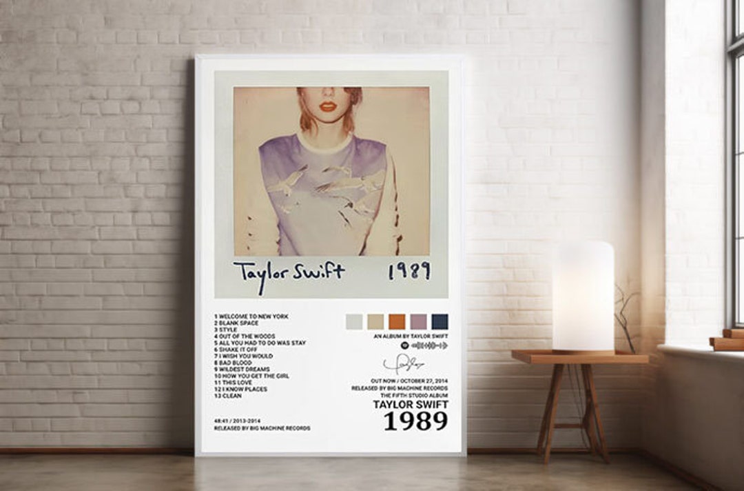 Taylor Poster for Walls, 1989 Album Cover Posters Wall Decor - Etsy