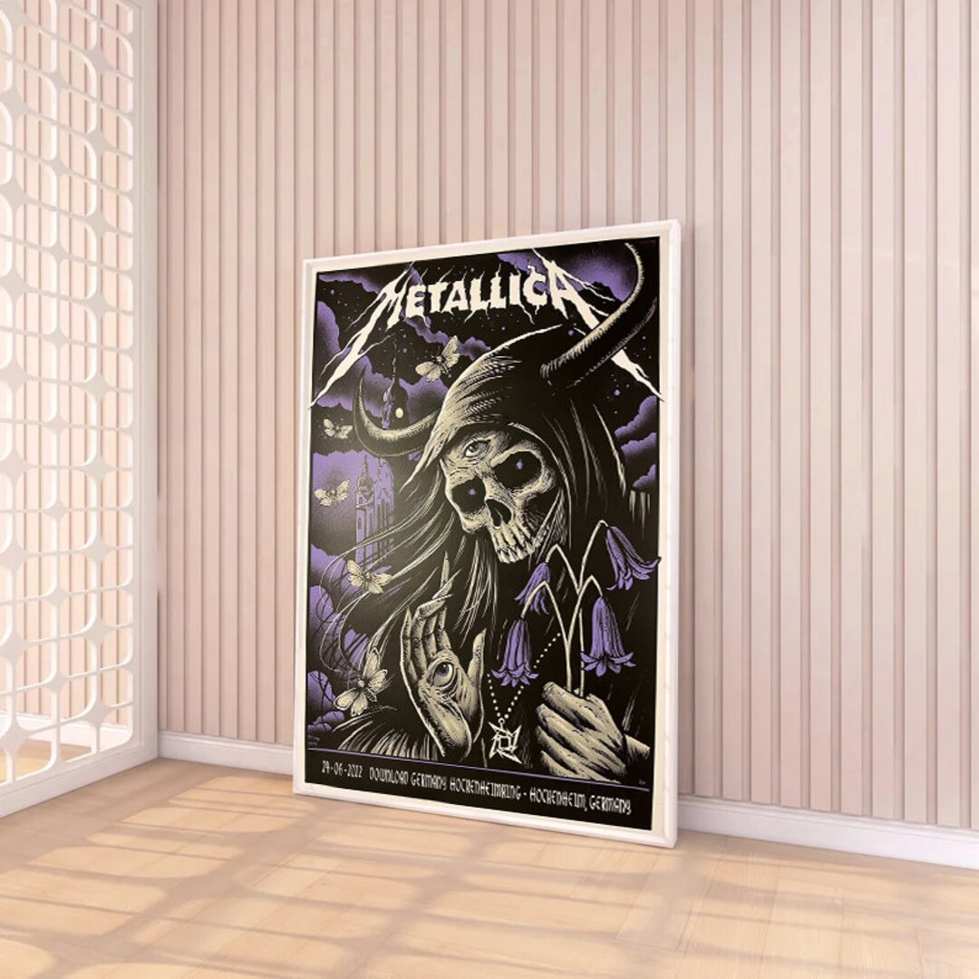 Metallica Rare Concert Poster Festival 2022 - Etsy