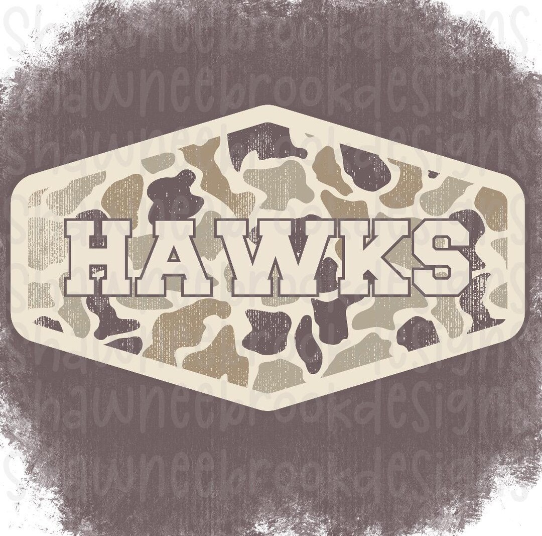 Distressed CAMO Hawks PNG Digital File - Etsy