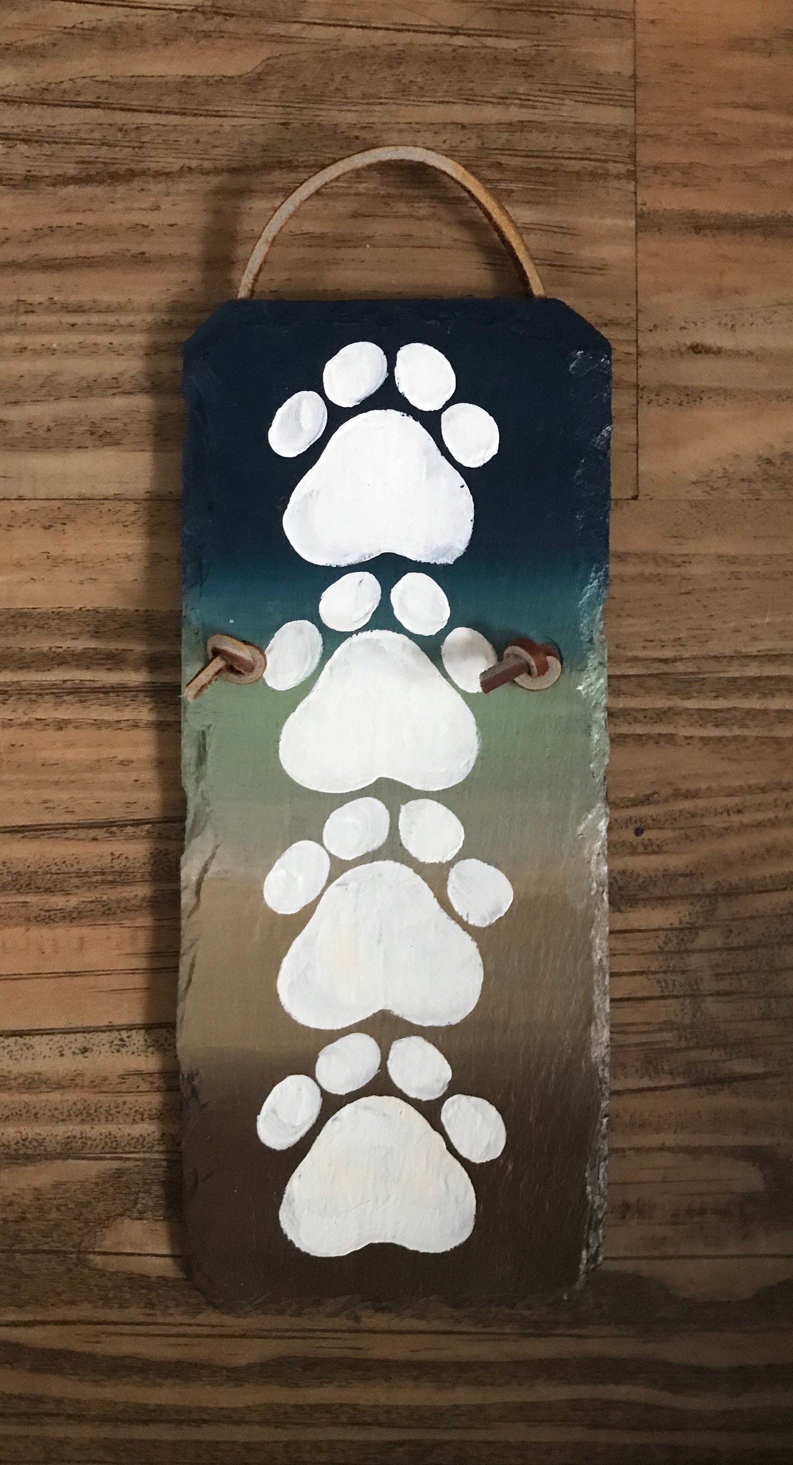 Double and Triple and Quadruple Pawprints Personalized With Pet Names ...