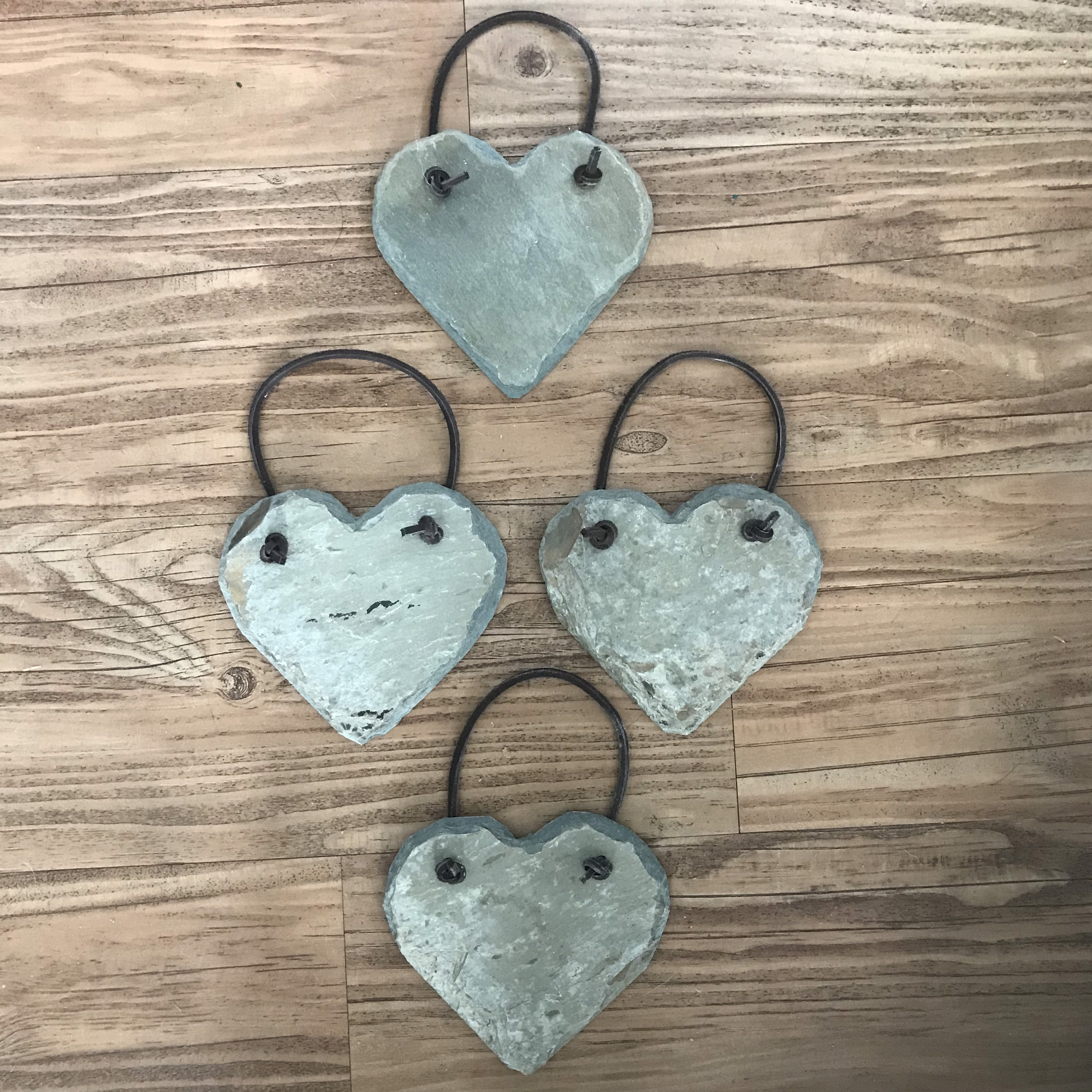 X. Ready to Ship, DIY Blank Slates, Set of 4, Blank Slate Hearts, 5” X ...