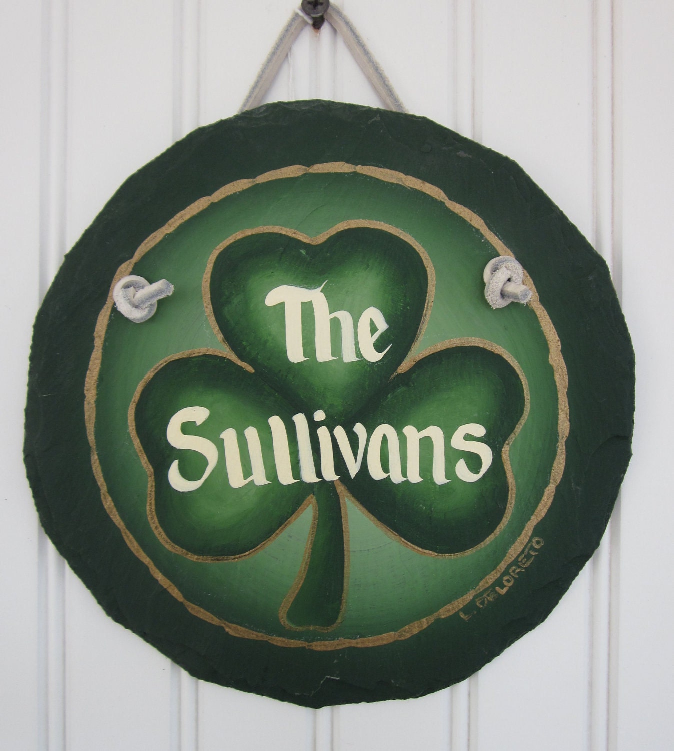 Hand Painted Personalized Shamrock Irish Welcome Sign Small - Etsy