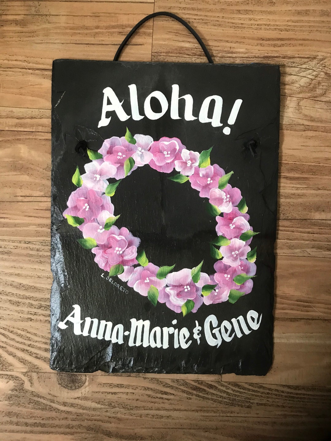 Hawaiian Welcome, Aloha Welcome Sign, Decorative Slate Sign, Decorative ...