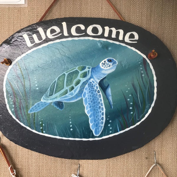 Slate Welcome Sign - Etsy