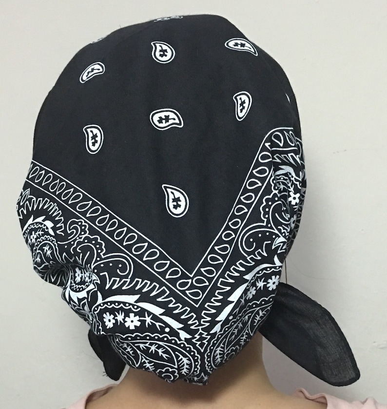 Head Scarf | Cotton Bandana Pre Tied Elasticized | Cute Headcover Scarf ...