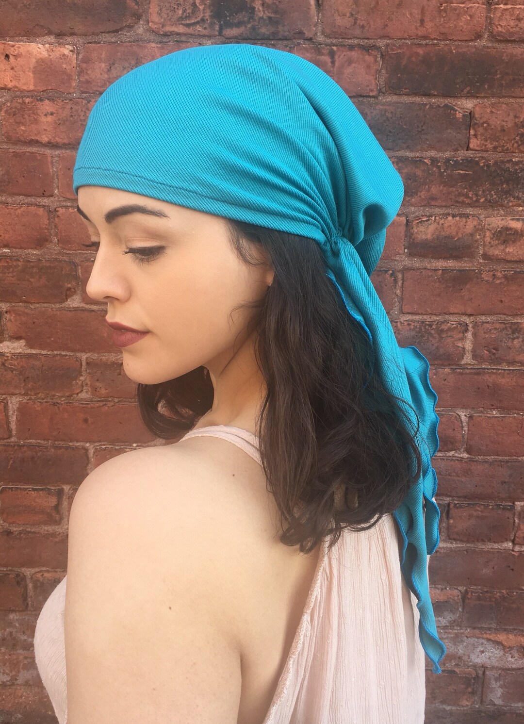 Slip on Style | Fashion Durag Tie Back Hat for Nurse Patient | Pre Tied ...