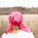 100% Cotton Head Scarf Tie Back Hat Modern Bandana Closed Pre Tied ...