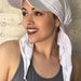 Black or White Durag Sun Visor With Pre Tied Turban Head Scarf Hijab ...
