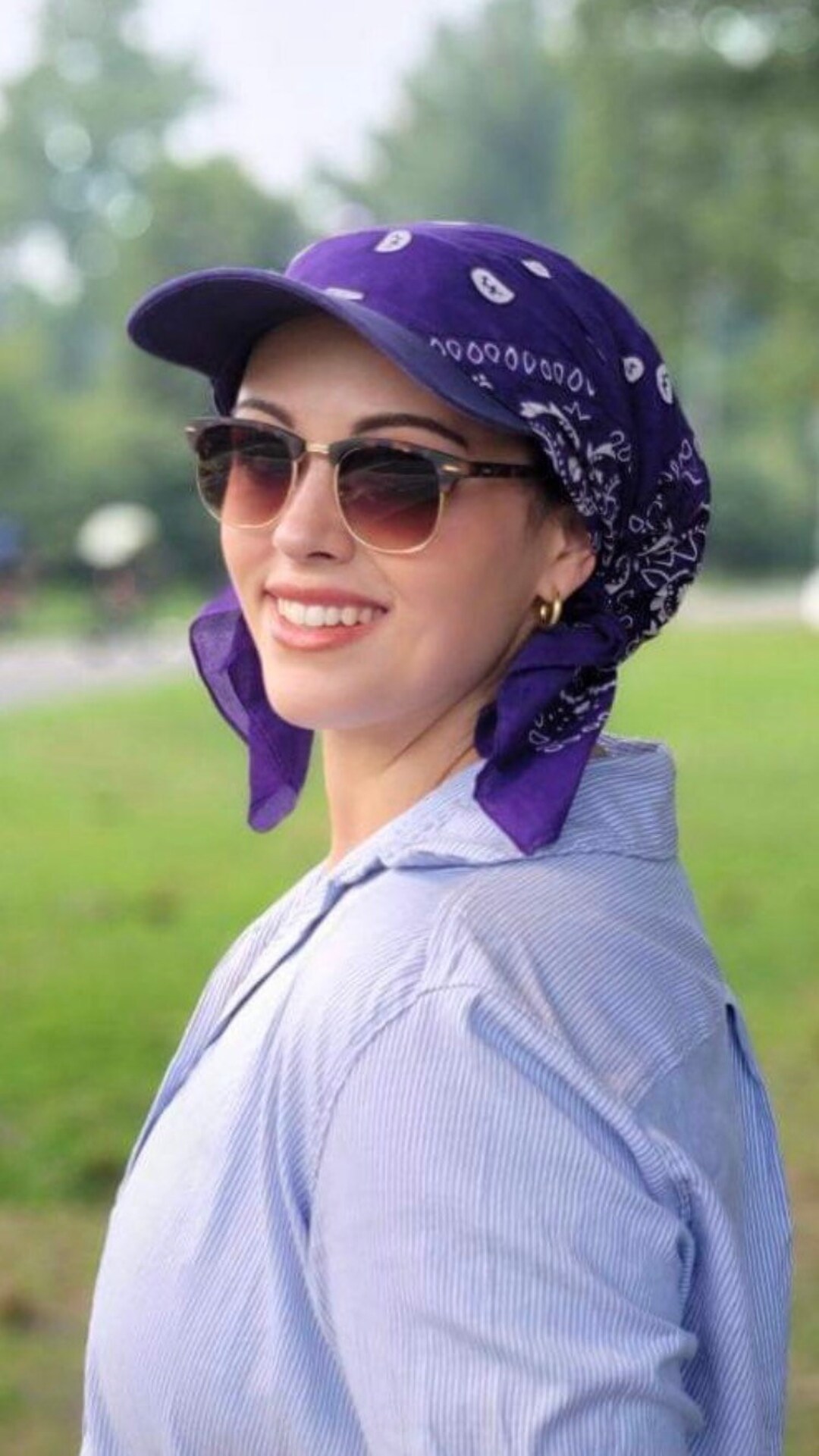 Sun Hat Durag to Conceal Cover Hair Purple or Burgundy Slip on Sun ...