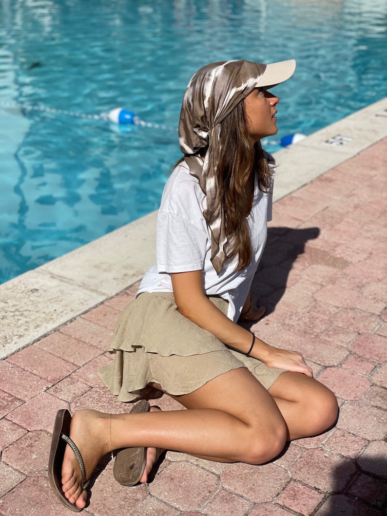 Baseball Cap Head Scarf Hat Cover & Conceal Hair Casual - Etsy
