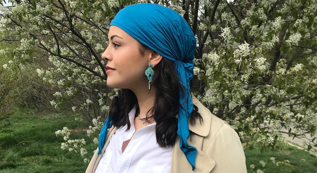 Hair Covering Hemp Eco Friendly Fabric Tie Back Hair Cover to Cover and ...
