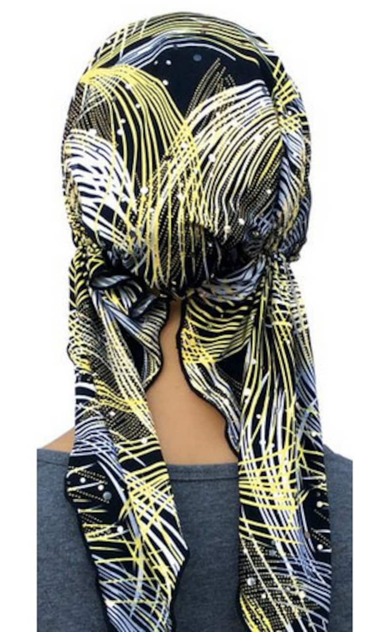 Swim Beach Hair Wrap for Women | Tie Back Hat | Cap to Conceal Hair ...