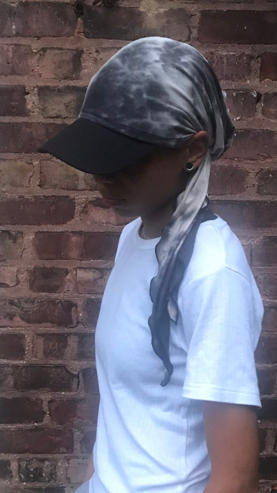Baseball Cap Head Scarf Hat Cover & Conceal Hair Casual Beachwear ...