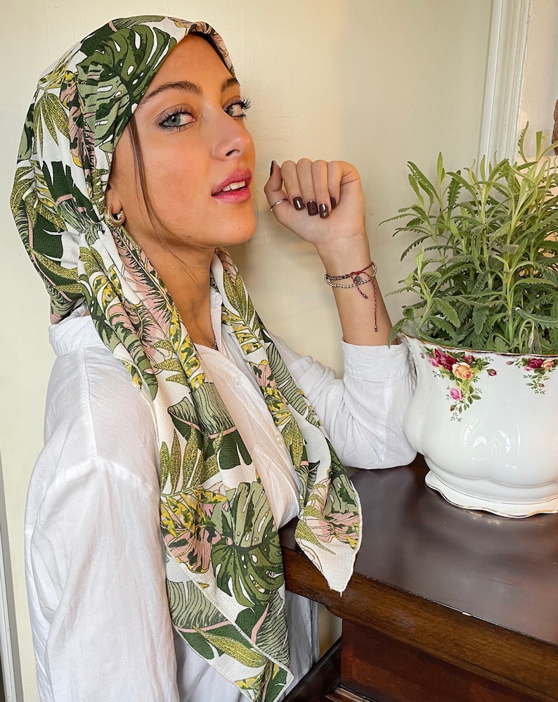 Headscarf for Women | Beautiful Hair Scarf | Art Print Modern Head ...