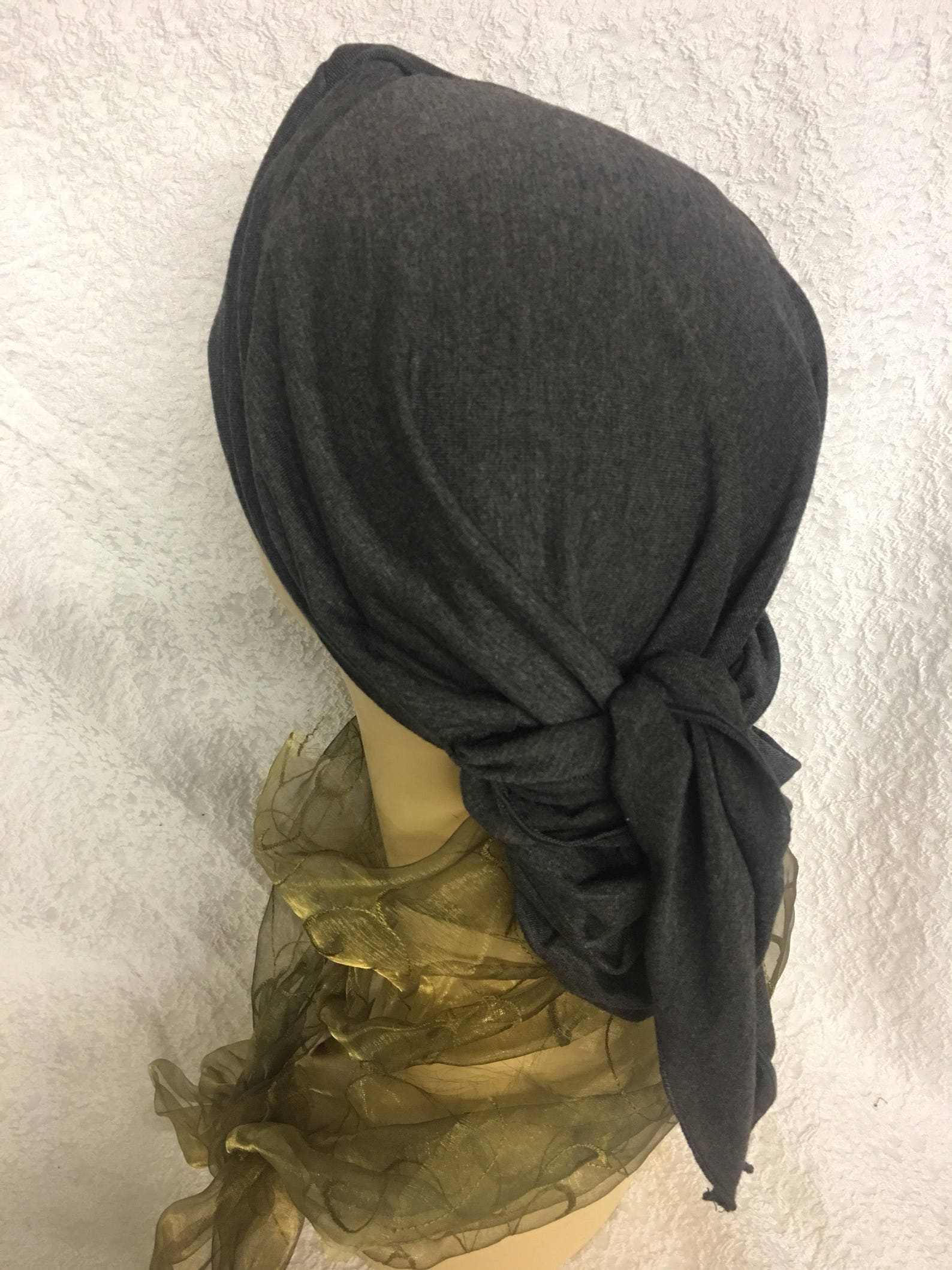 Hair Covering With Height & Top Knot Snood for Woman Tie - Etsy