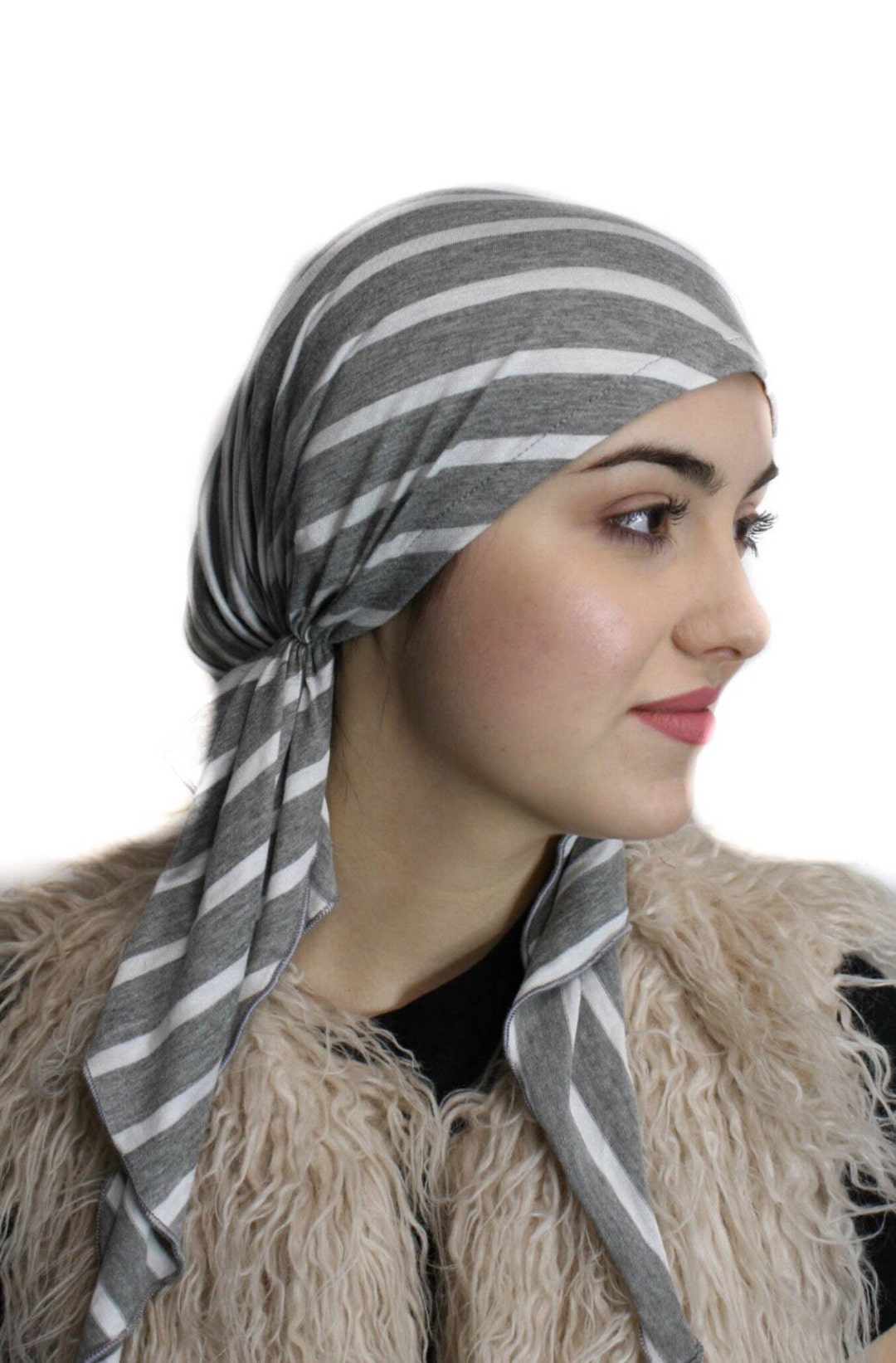 Couvre-cheveux pour femme Foulard à nouer dans le dos Couvre-chef pré ...