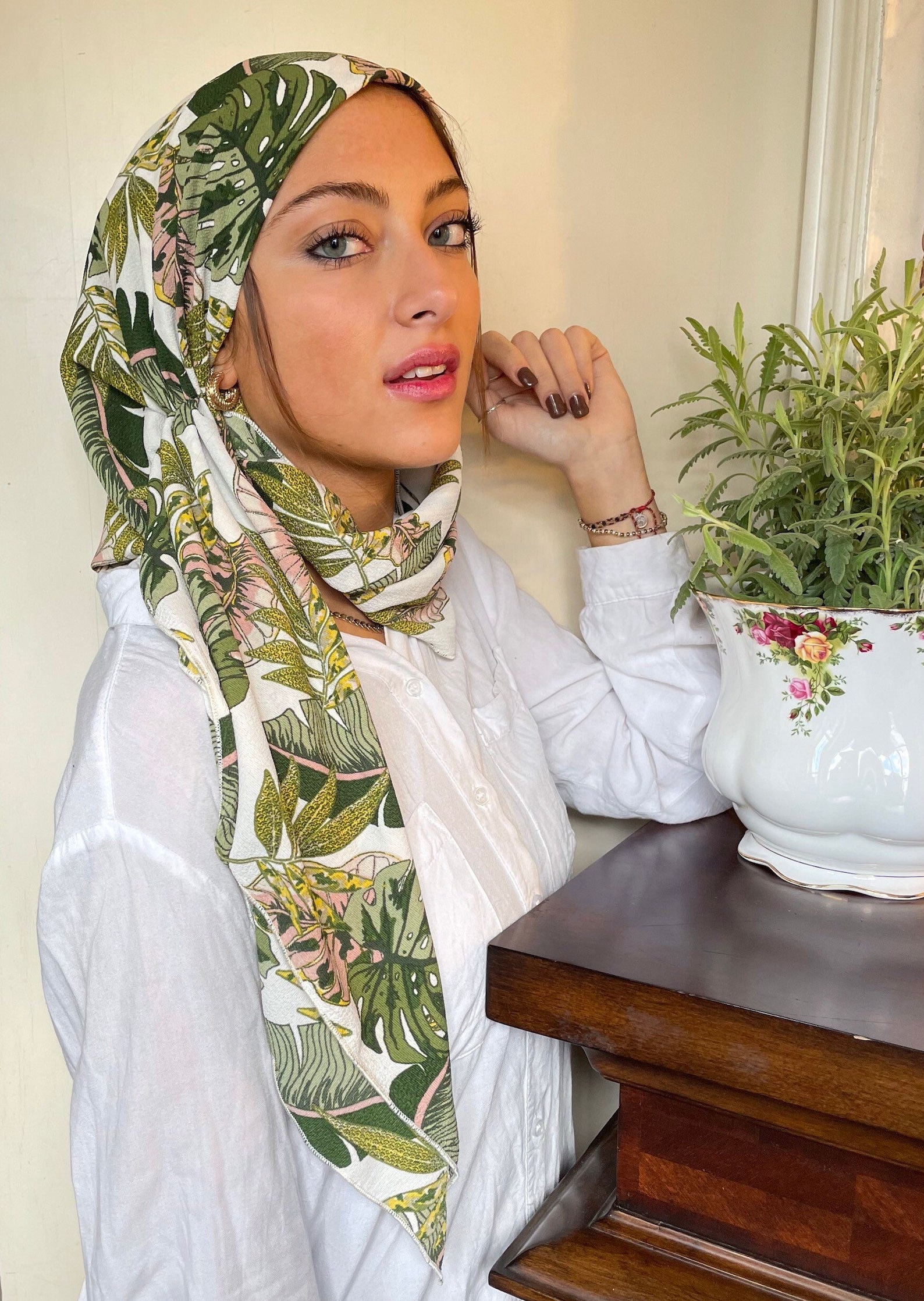 Headscarf for Women | Beautiful Hair Scarf | Art Print Modern Head ...