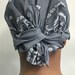 100% Cotton Hat | Tie Back Cap | for Larger Head | Fitted Pre Tied Slip ...
