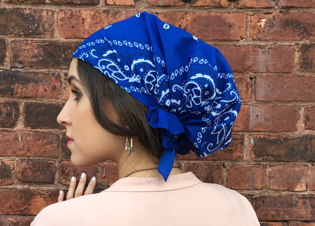 Baumwoll-Kopftuch Atmungsaktiv Sportlich Lässig Verstellbar Vorgebunden ...